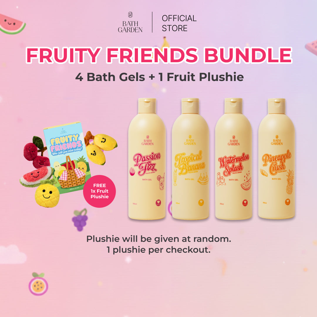 [LIMITED SET] 4 in 1 Bath Gels with Fruity Friends Blind Box – Bath Garden